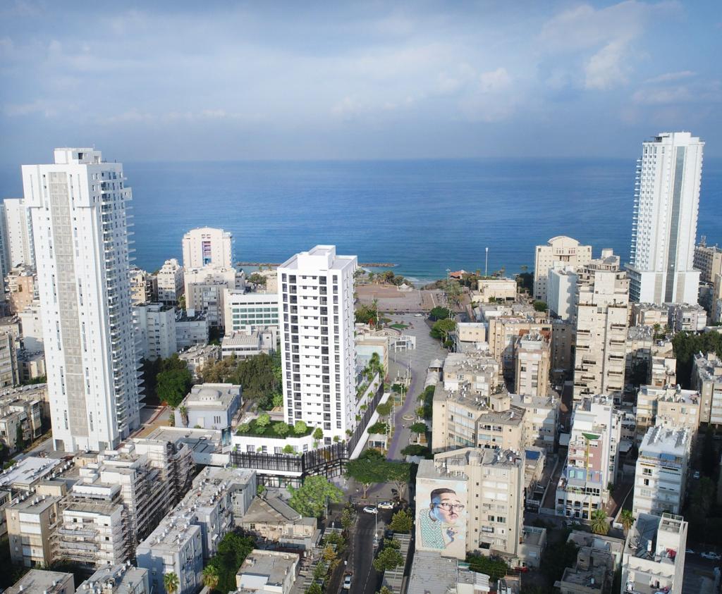 New project in Netanya on Kikar Ha’atzmaut • Real Estate In Israel